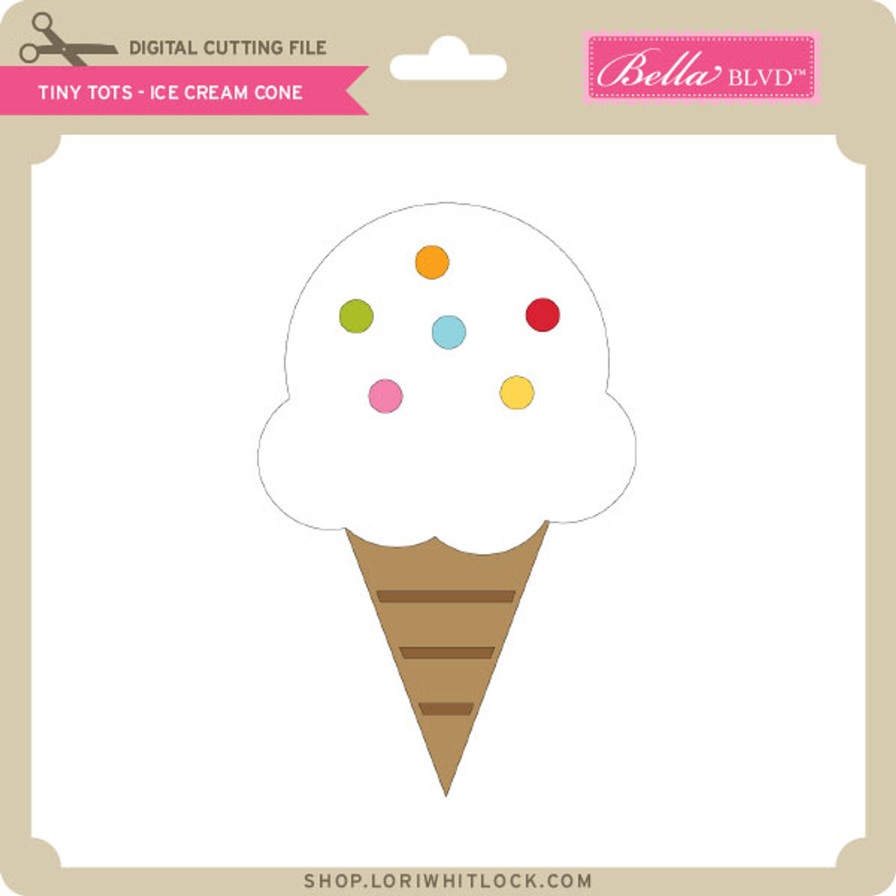 Tiny Tots Ice Cream Cone Lori Whitlocks Svg Shop