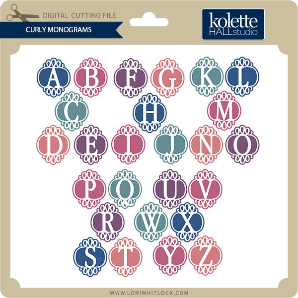 Curly Monograms - Lori Whitlock's SVG Shop