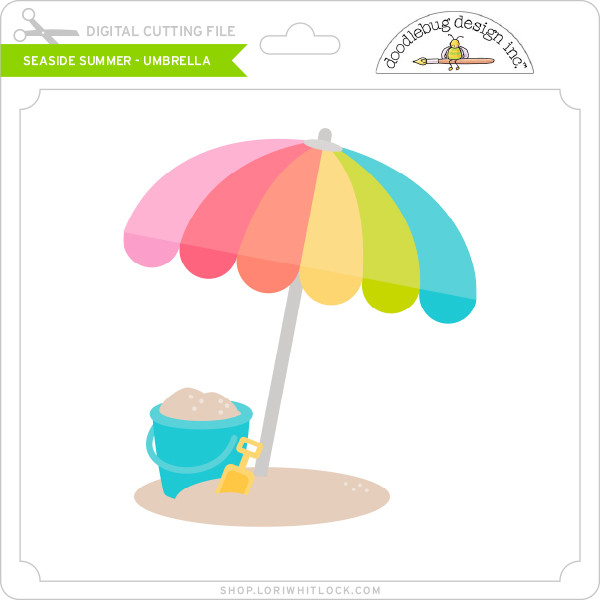 Seaside Summer - Umbrella - Lori Whitlock's SVG Shop