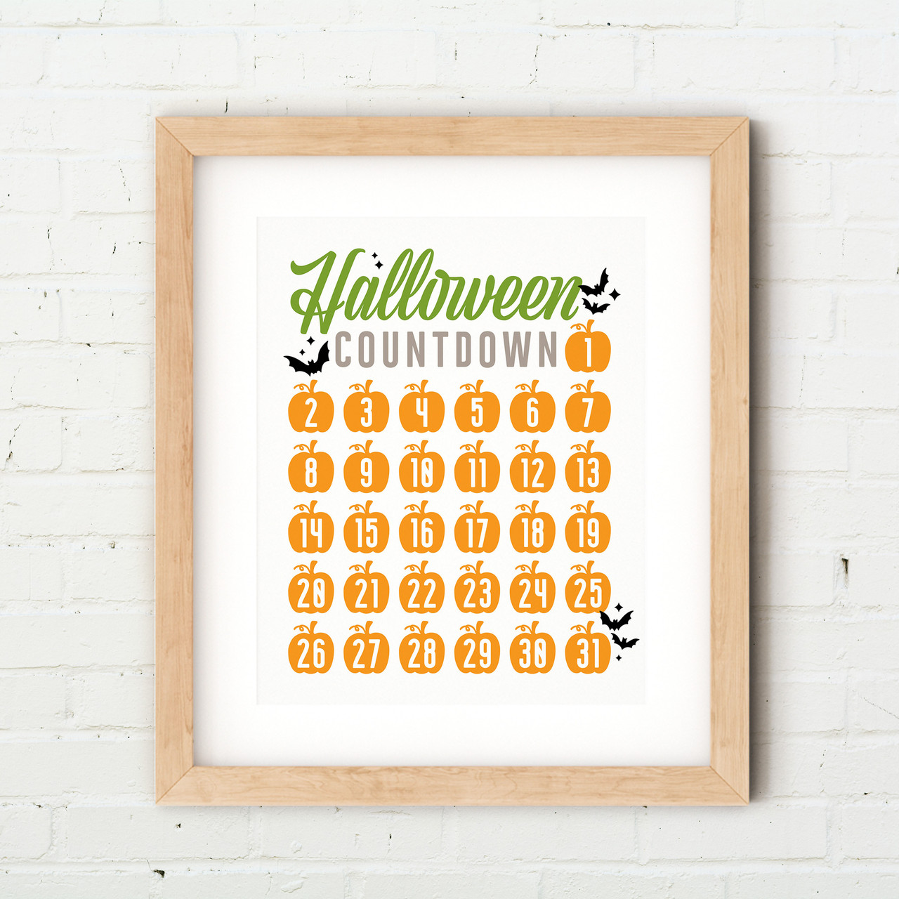25 Countdown Boxes in Frame - Lori Whitlock's SVG Shop