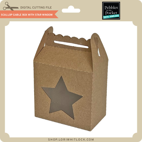 Scalloped Top Gable Box - Lori Whitlock's SVG Shop