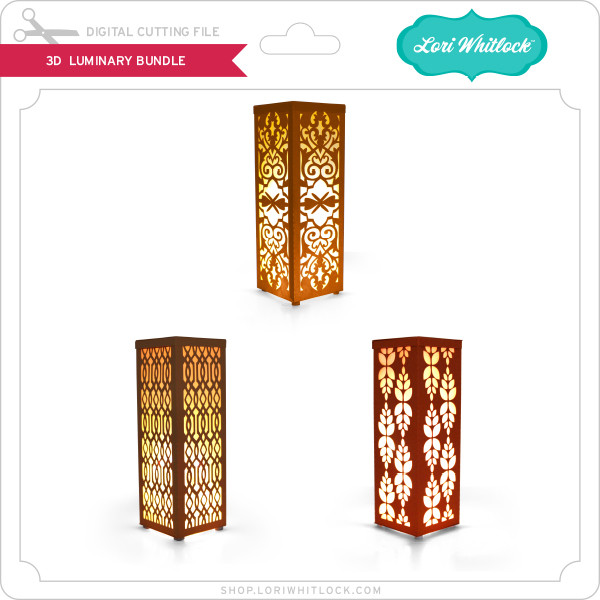 3D Luminary Ornate Pattern - Lori Whitlock's SVG Shop