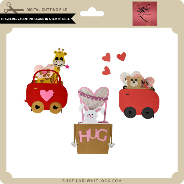 Box Card Valentine Bundle - Lori Whitlock's SVG Shop