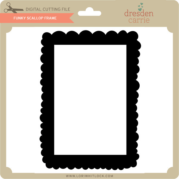 Funky Scallop Frame - Lori Whitlock's SVG Shop