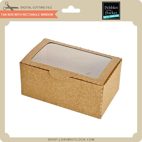 Tab Box With Rectangle Window - Lori Whitlock's SVG Shop