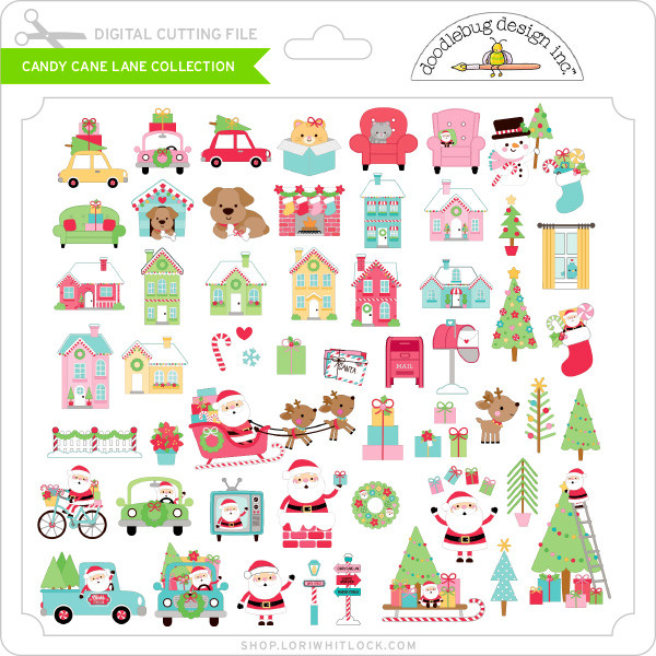 Candy Cane Lane - Collection - Lori Whitlock's SVG Shop