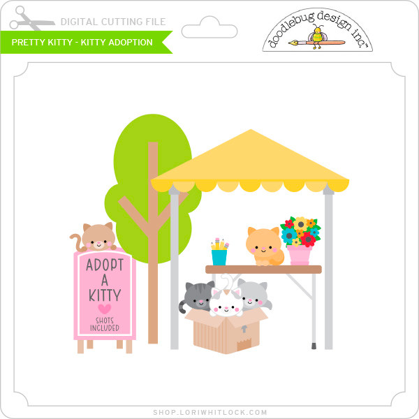 Pretty Kitty - Kitty Adoption - Lori Whitlock's SVG Shop