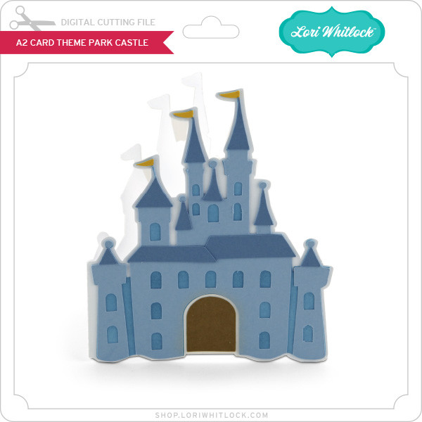 A2 Princess Party Castle Card - Lori Whitlock's SVG Shop