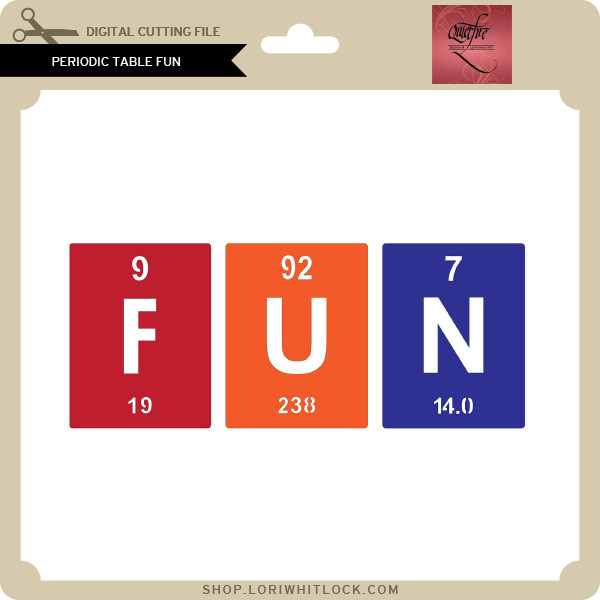 Periodic Table FUN - Lori Whitlock's SVG Shop