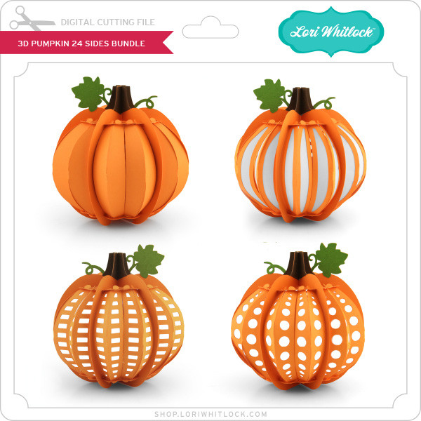 3-D - 3D Pumpkins - Lori Whitlock's SVG Shop