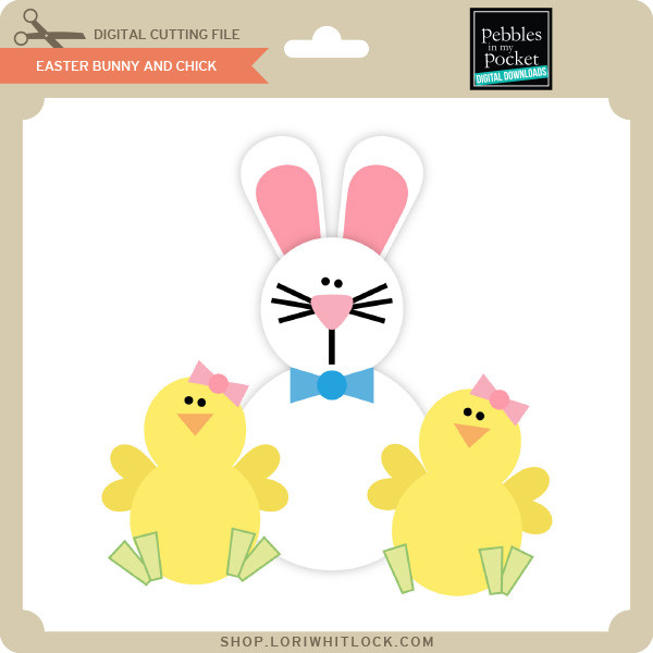 A2 Easter Chick Bunny Row Card - Lori Whitlock's SVG Shop