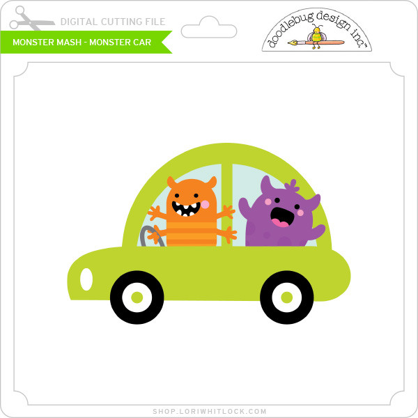 Monster Mash - Green Monster Car - Lori Whitlock's SVG Shop