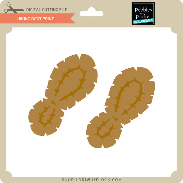Hiking Boot Print - Lori Whitlock's SVG Shop