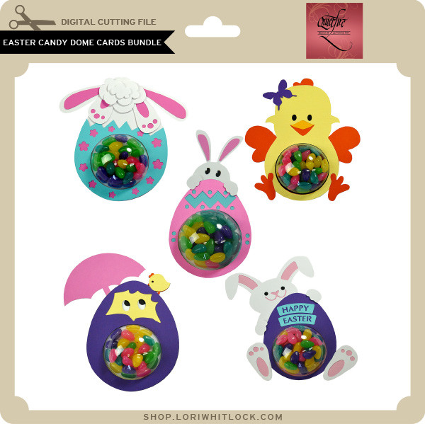 Easter Candy Dome Cards Bundle - Lori Whitlock's SVG Shop