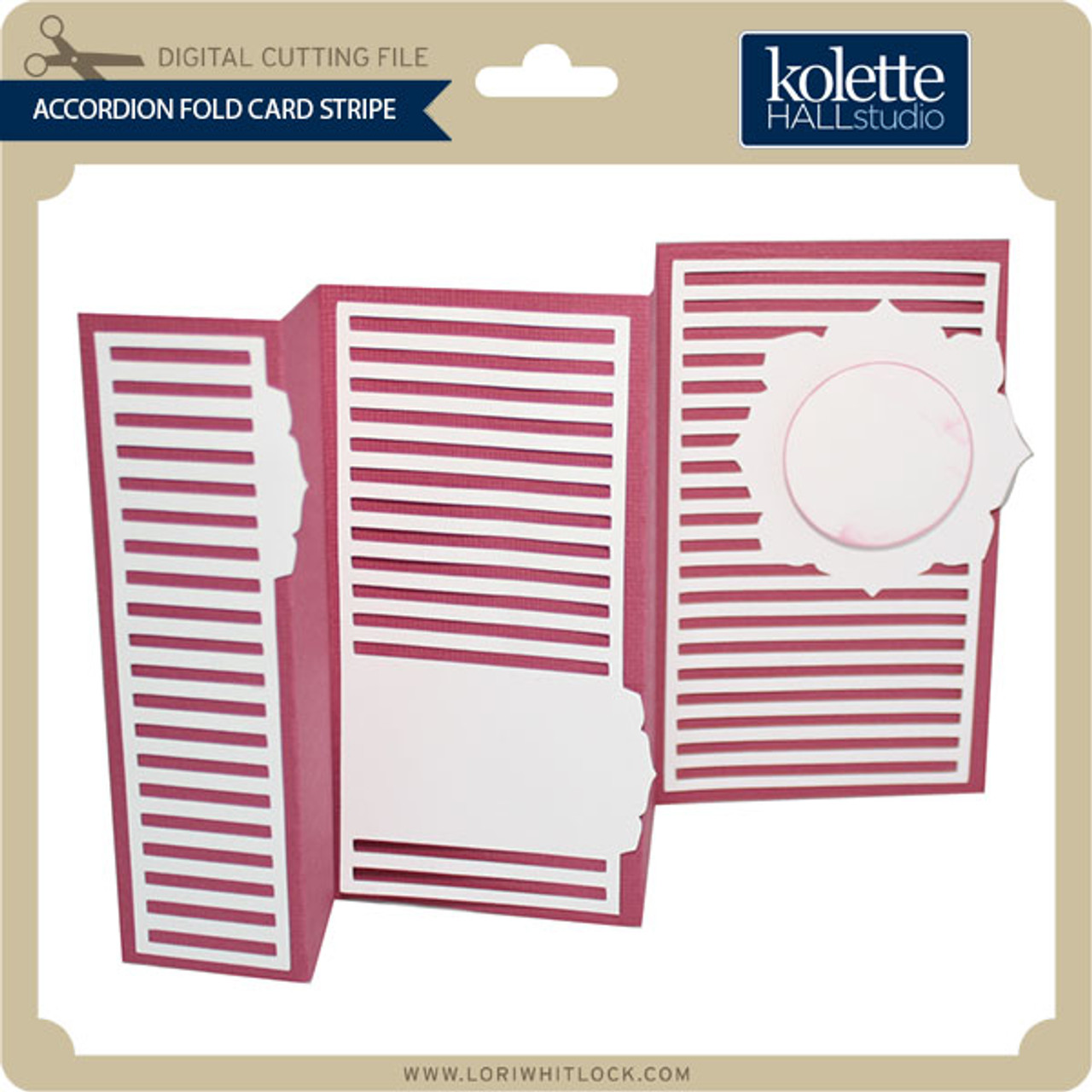 A2 Stepped Accordion Fold Card - Lori Whitlock's SVG Shop