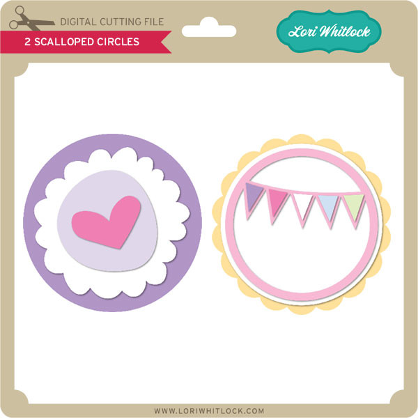 Scalloped Circles - Lori Whitlock's SVG Shop