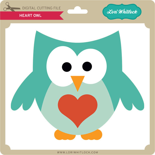 Heart Owl - Lori Whitlock's SVG Shop