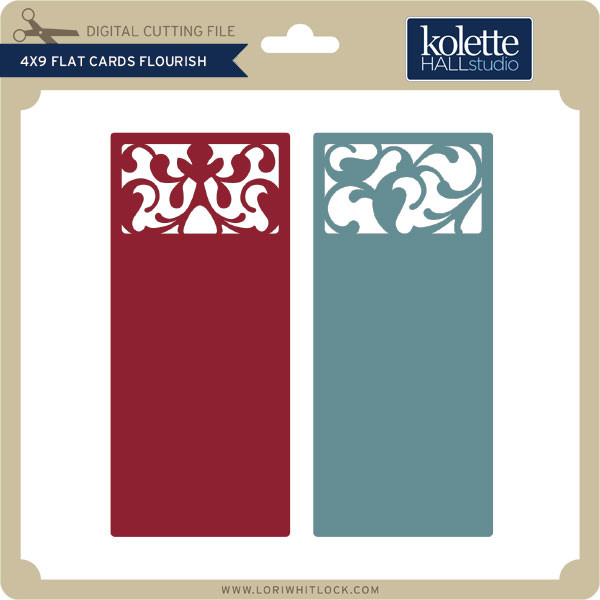 5x7 Pocket Flourish Cards - Lori Whitlock's SVG Shop