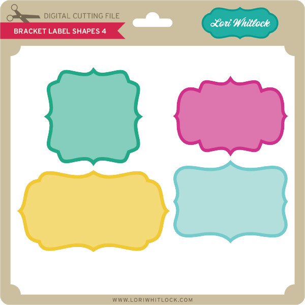 6 Bracket Shapes - Lori Whitlock's SVG Shop