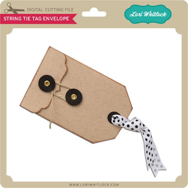 Build an Album String Tie Envelope - Lori Whitlock's SVG Shop