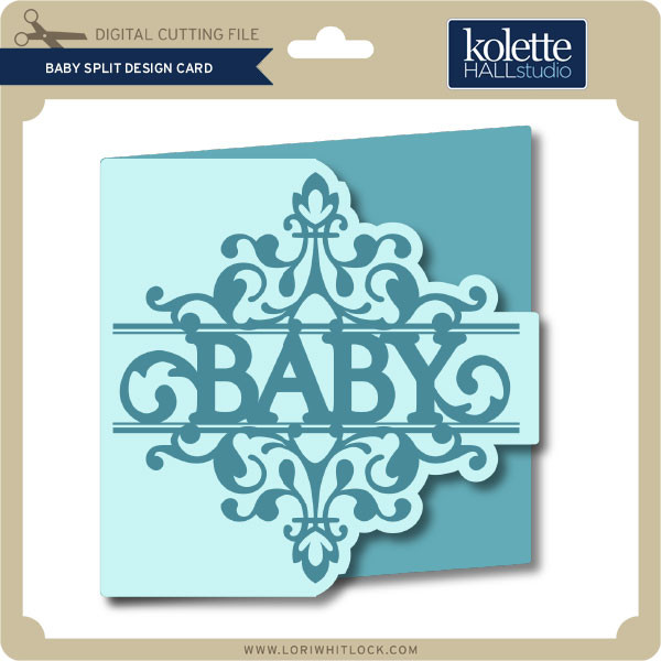 Baby Diaper Card - Lori Whitlock's SVG Shop