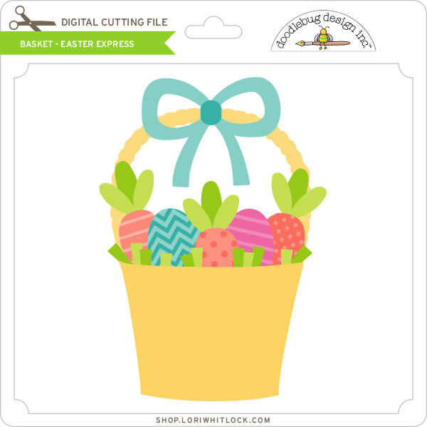 Easter Basket 3 - Lori Whitlock's SVG Shop