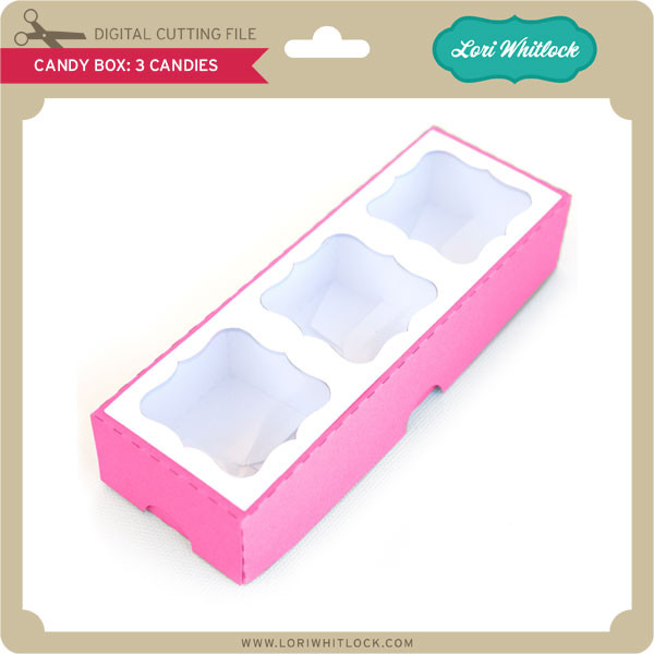 Candy Box 6 Candies - Lori Whitlock's SVG Shop