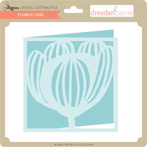A7 Delicate Flower Card 6 - Lori Whitlock's SVG Shop