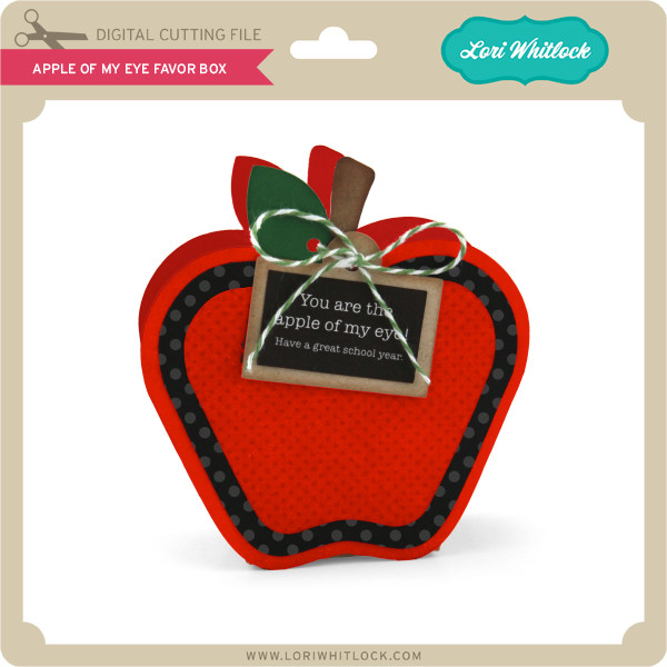 Apple Favor Box - Lori Whitlock's SVG Shop