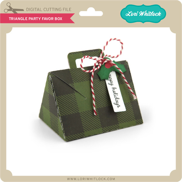 Triangle Party Favor Box - Lori Whitlock's SVG Shop