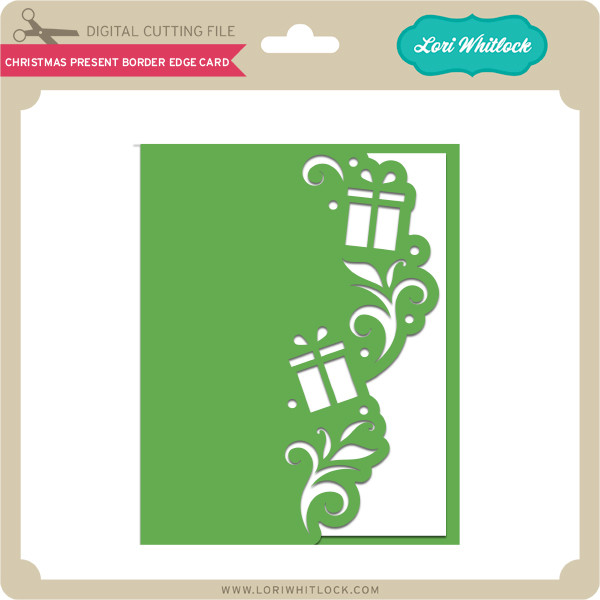 Christmas Border Edge Card Bundle - Lori Whitlock's SVG Shop