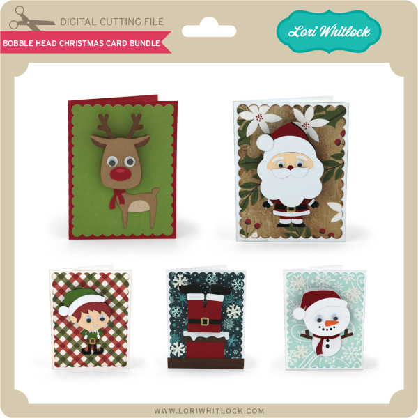 Bobble Head Card Bundle - Lori Whitlock's SVG Shop