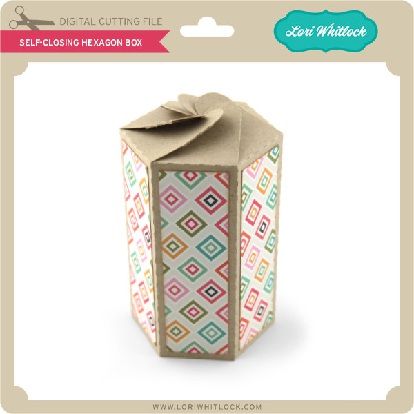 Self Closing Box Square - Lori Whitlock's SVG Shop