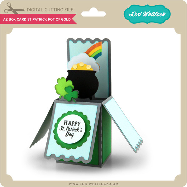 Center Box Card Pot of Gold - Lori Whitlock's SVG Shop
