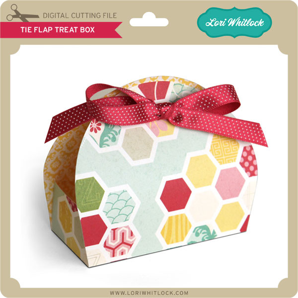 Tie Flap Treat Box - Lori Whitlock's SVG Shop