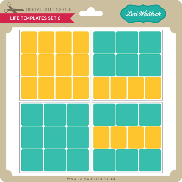 Life Templates Set 6 - Lori Whitlock's SVG Shop