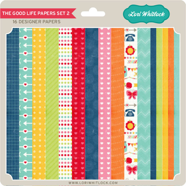Pattern Fill Set The Good Life Set 2 - Lori Whitlock's SVG Shop