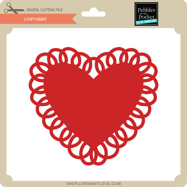 Loopy Heart - Lori Whitlock's SVG Shop