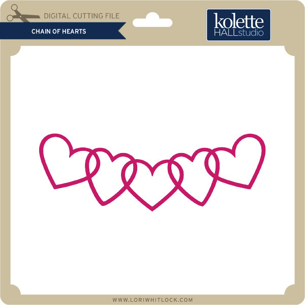 Chain of Hearts - Lori Whitlock's SVG Shop