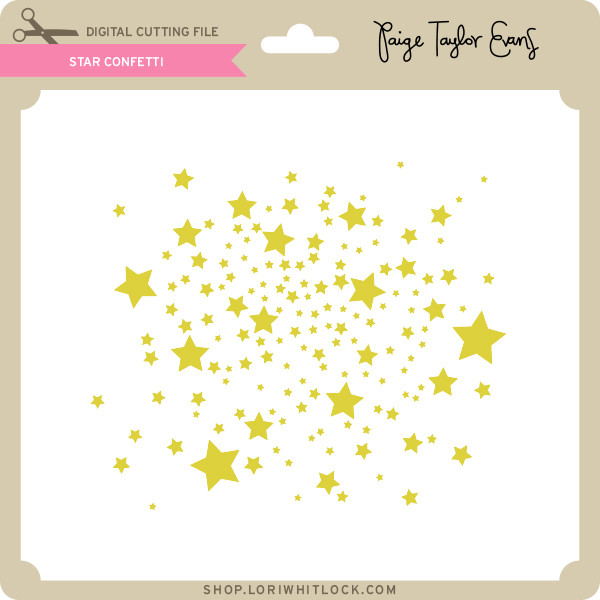 Star Confetti - Lori Whitlock's SVG Shop
