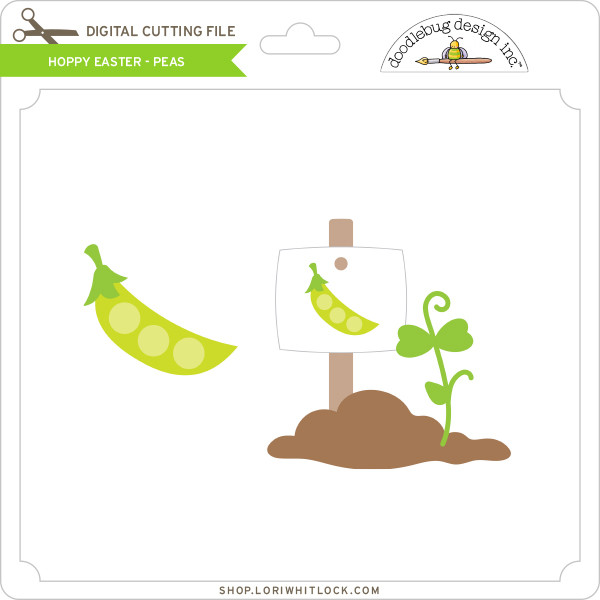 Hoppy Easter - Peas - Lori Whitlock's SVG Shop