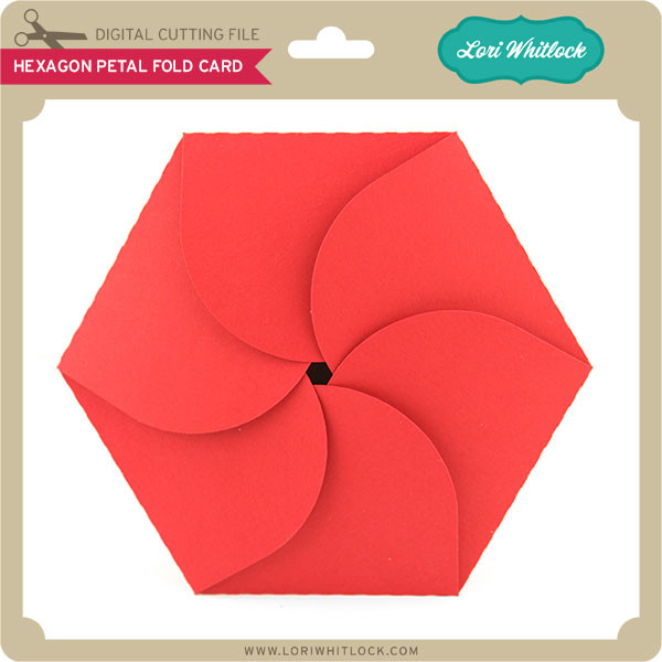 Hexagon Petal Card Template Pin Page