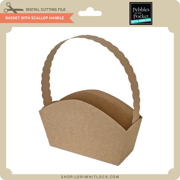 Basket with Scallop Handle - Lori Whitlock's SVG Shop