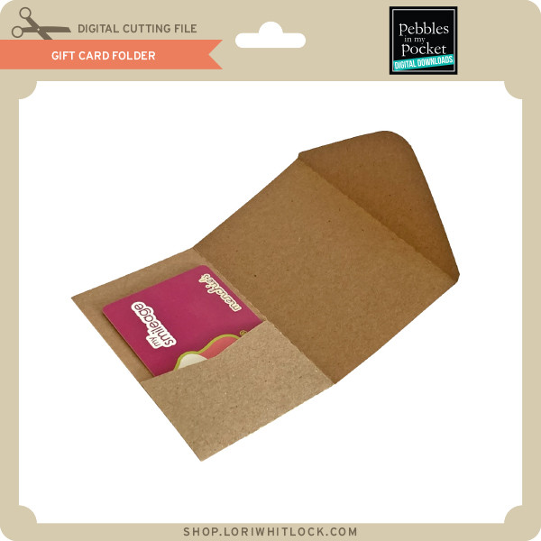 Gift Card Folder - Lori Whitlock's SVG Shop