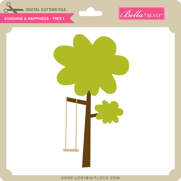 Sunshine & Happiness - Tree 1 - Lori Whitlock's SVG Shop