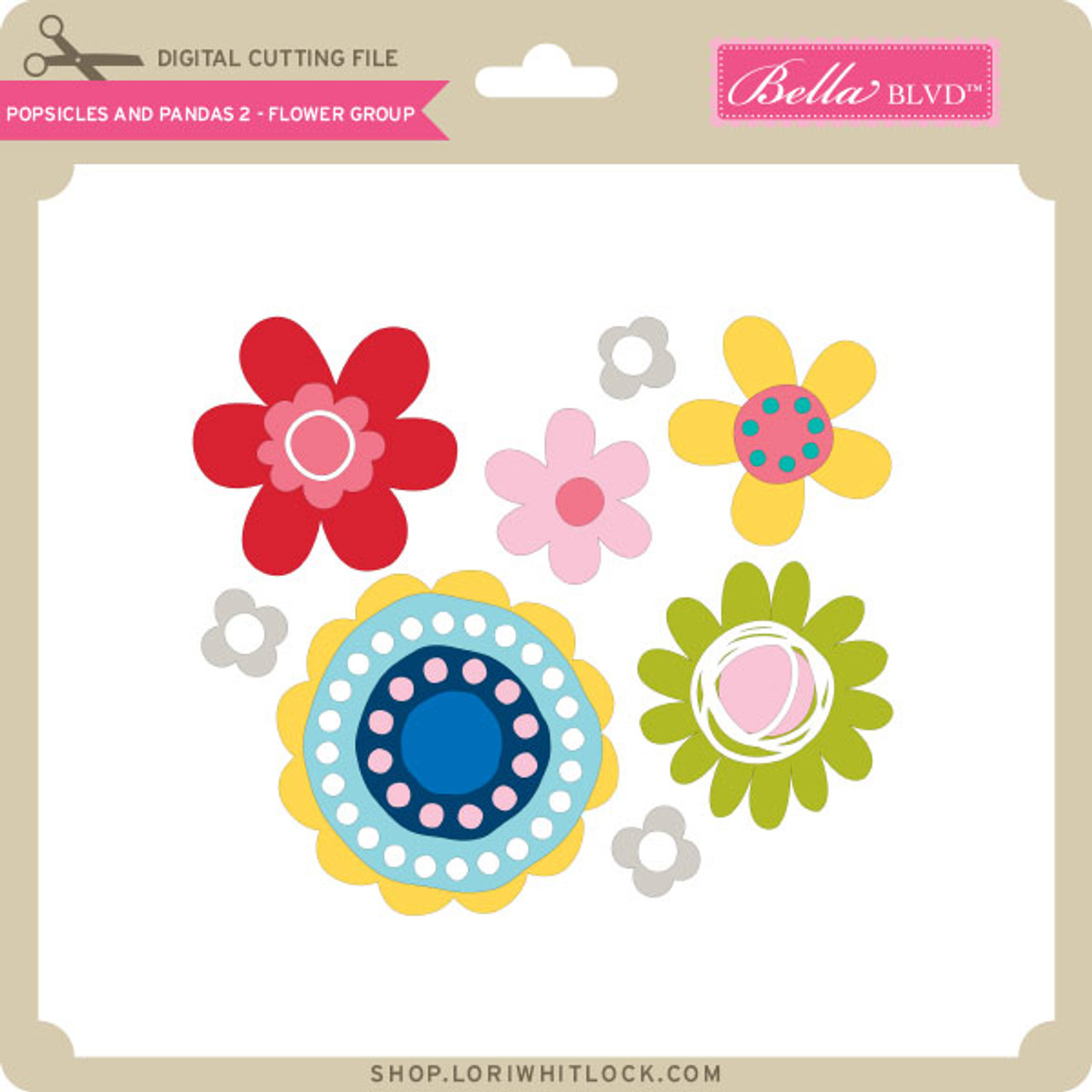 Popsicles And Pandas 2 Flower Group Lori Whitlocks Svg Shop