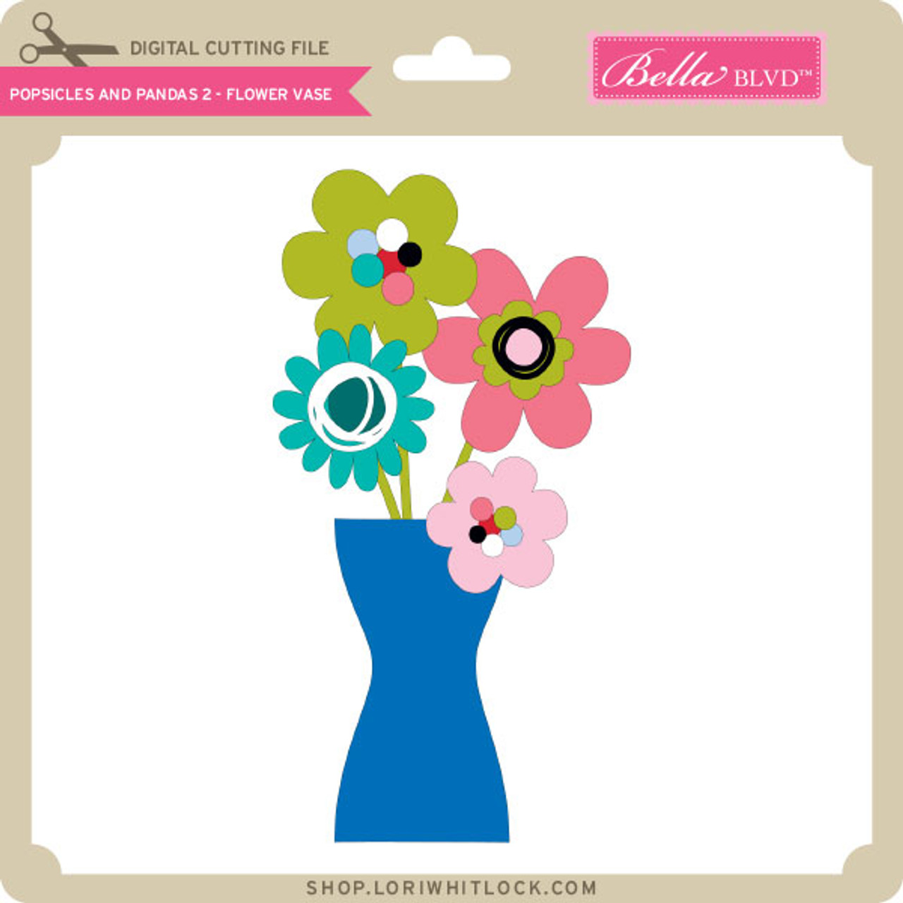 Popsicles And Pandas 2 Flower Vase Lori Whitlocks Svg Shop