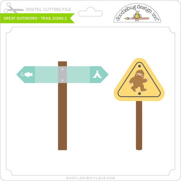 Great Outdoors - Trail Signs 2 - Lori Whitlock's SVG Shop