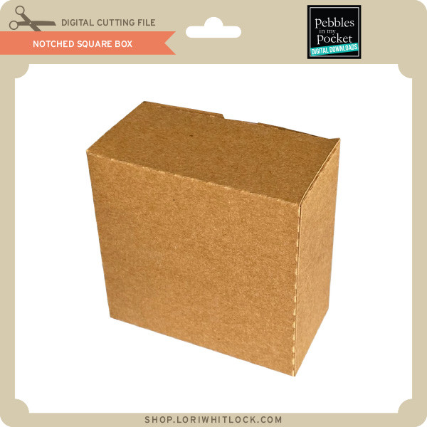 Notched Square Box - Lori Whitlock's SVG Shop
