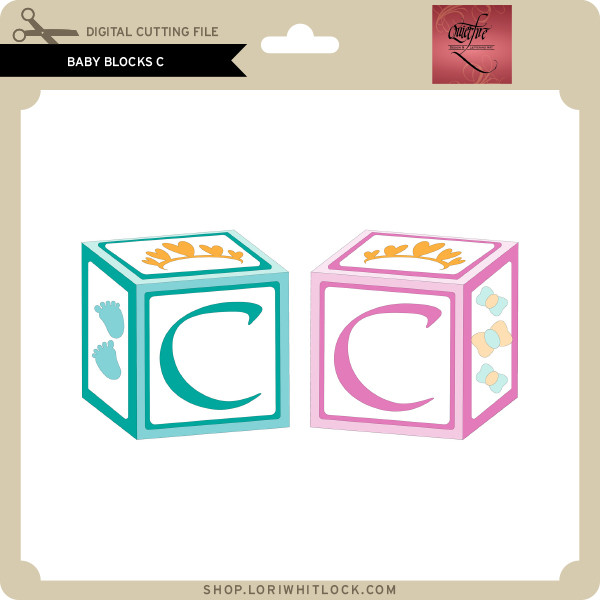 Baby Blocks C - Lori Whitlock's SVG Shop